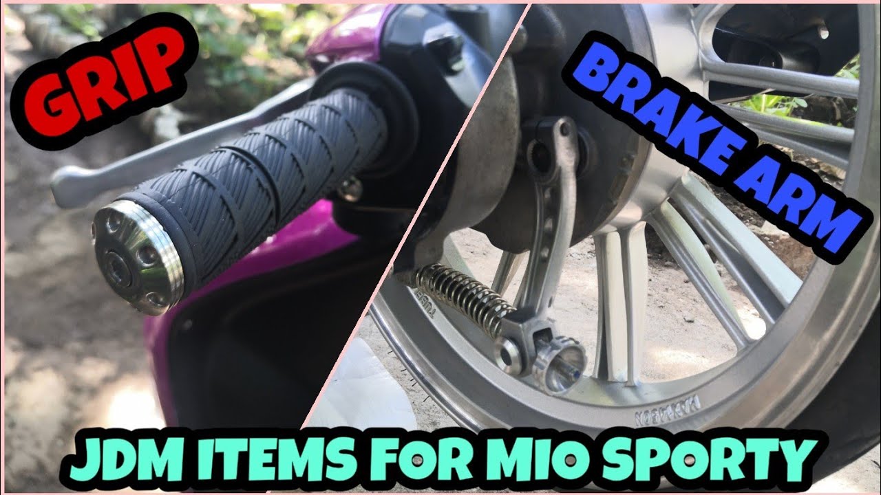 Installing JDM Goodies on my Lowered Mio Sporty - YouTube