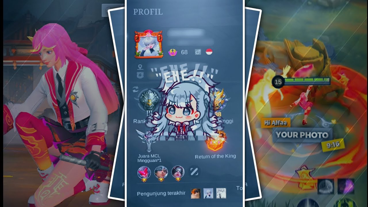 PRESET ML🐧 || EMOTE EHE KOBO KANAERU x DJ HANING SING PUSING MUKA KAYA ...