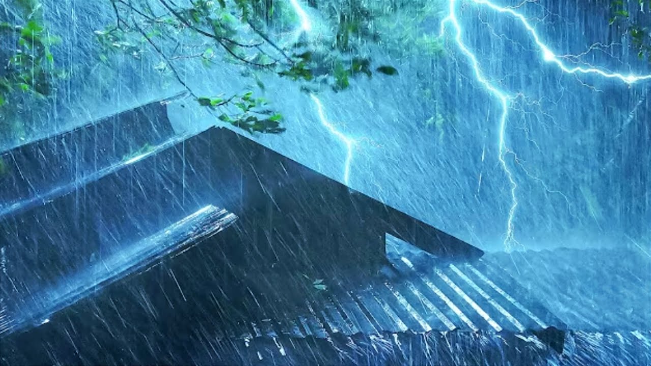 Listen, Relax & Fall Asleep Instantly in 2 Minutes | Heavy Rain on ...
