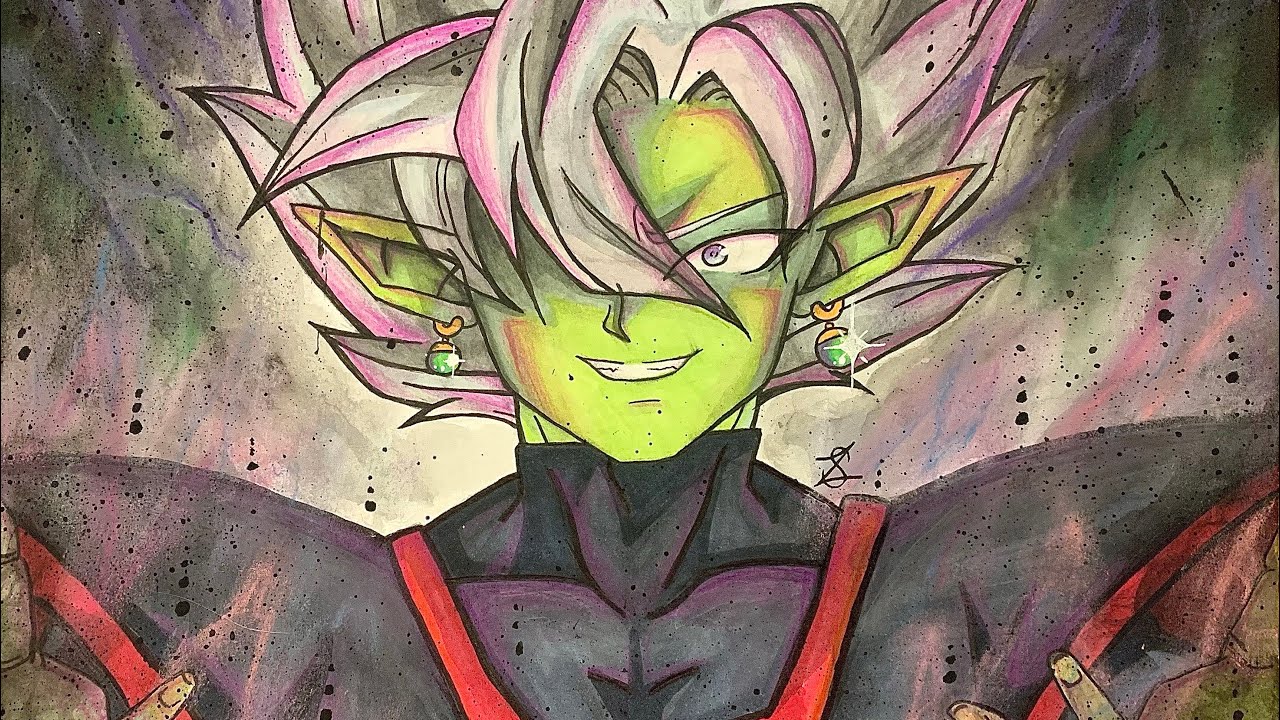 Drawing Fused Zamasu | 4K | - YouTube