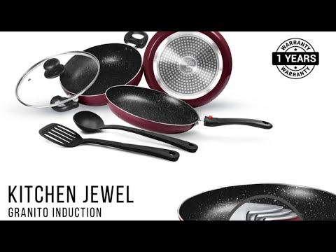 MILTON Pro Cook Kitchen Jewel Set Induction Base Non-Stick Coated ...