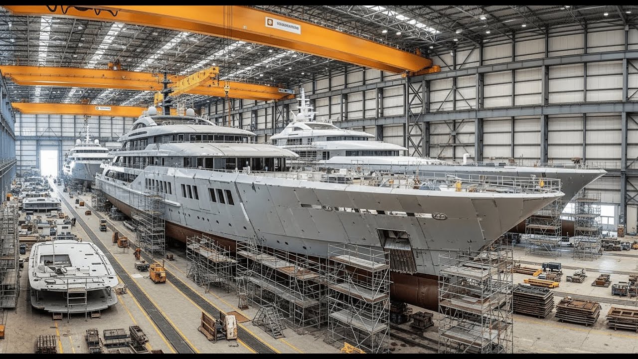 Inside a Yacht Shipyard: How Luxury Boats Are Built from Hull to ...
