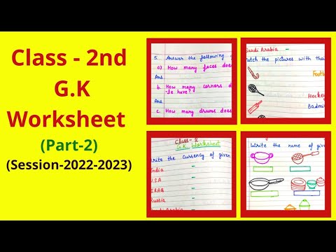 class 2 gk worksheet/ gk worksheet for class 2/ class 2 gk/ gk class 2 ...