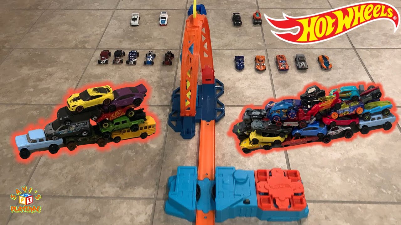 HOT WHEELS RACE CARS CRASHING PART 1 - YouTube