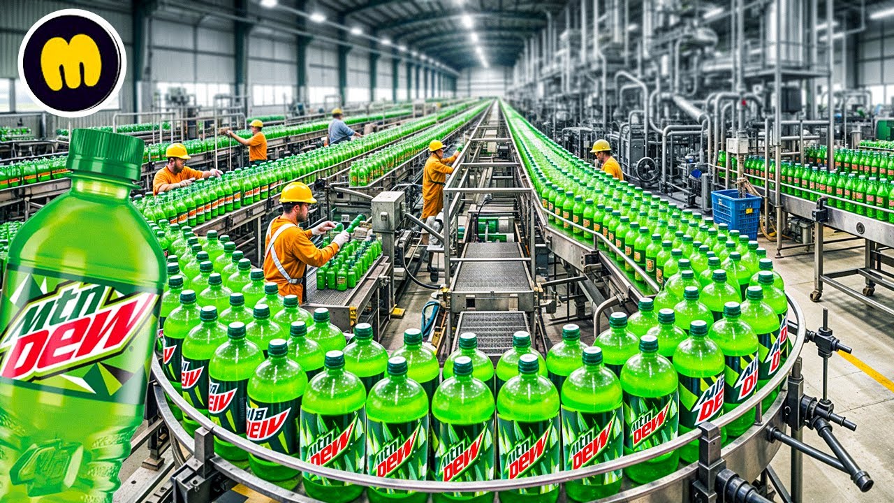 How Mountain Dew is Made in Factory | Mtn Dew Factory Process - YouTube