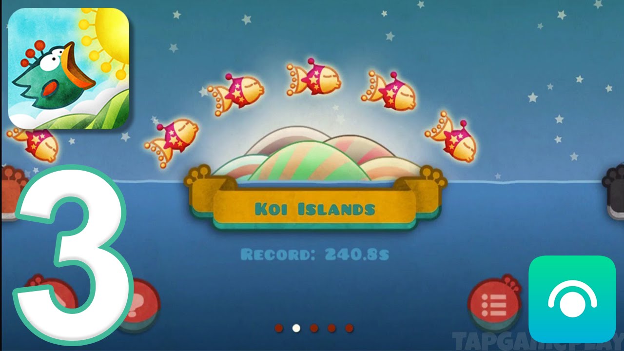 Tiny Wings - Gameplay Walkthrough Part 3 - Koi Islands: 1-5 (iOS) - YouTube