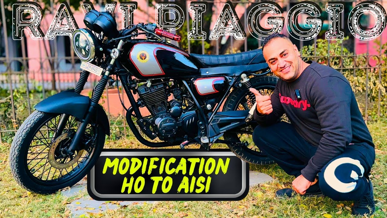 First Time Ravi Piaggio 125 Modification | @lahoridrives - YouTube