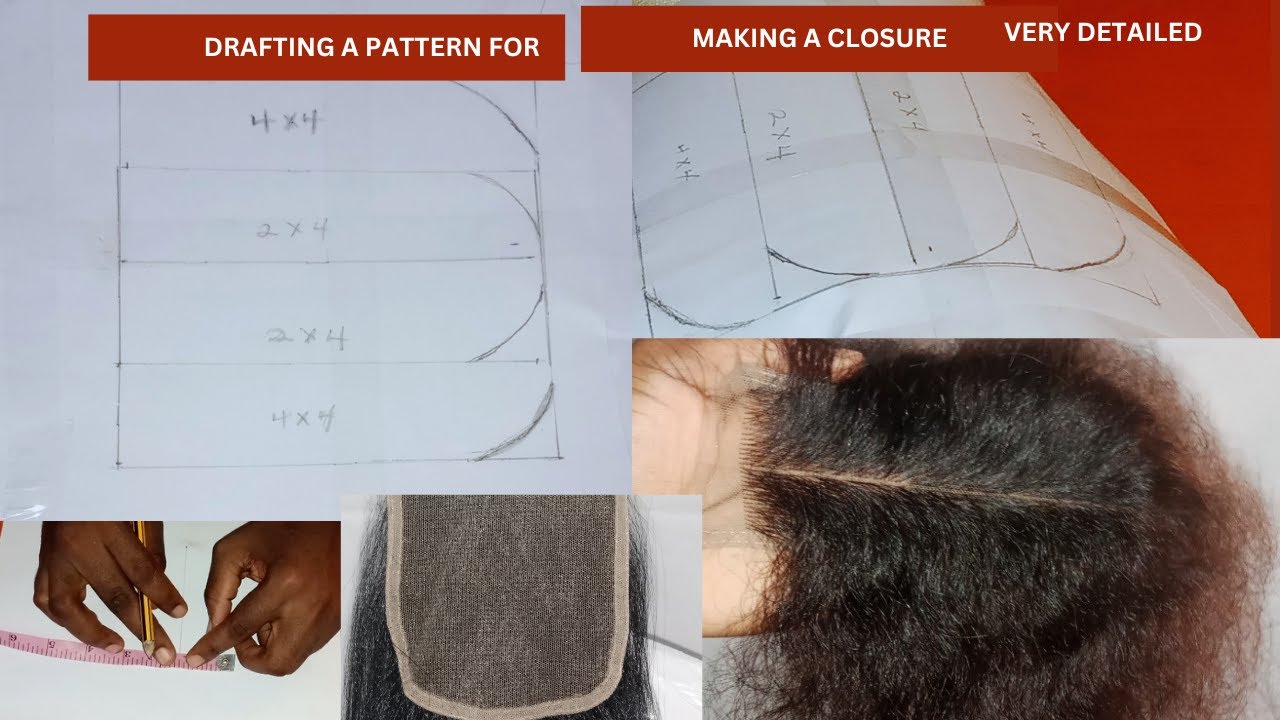 HOW TO | CREATE A CLOSURE PATTERN | DRAFT A 2 X 4 | 4 X 4 CLOSURE ...