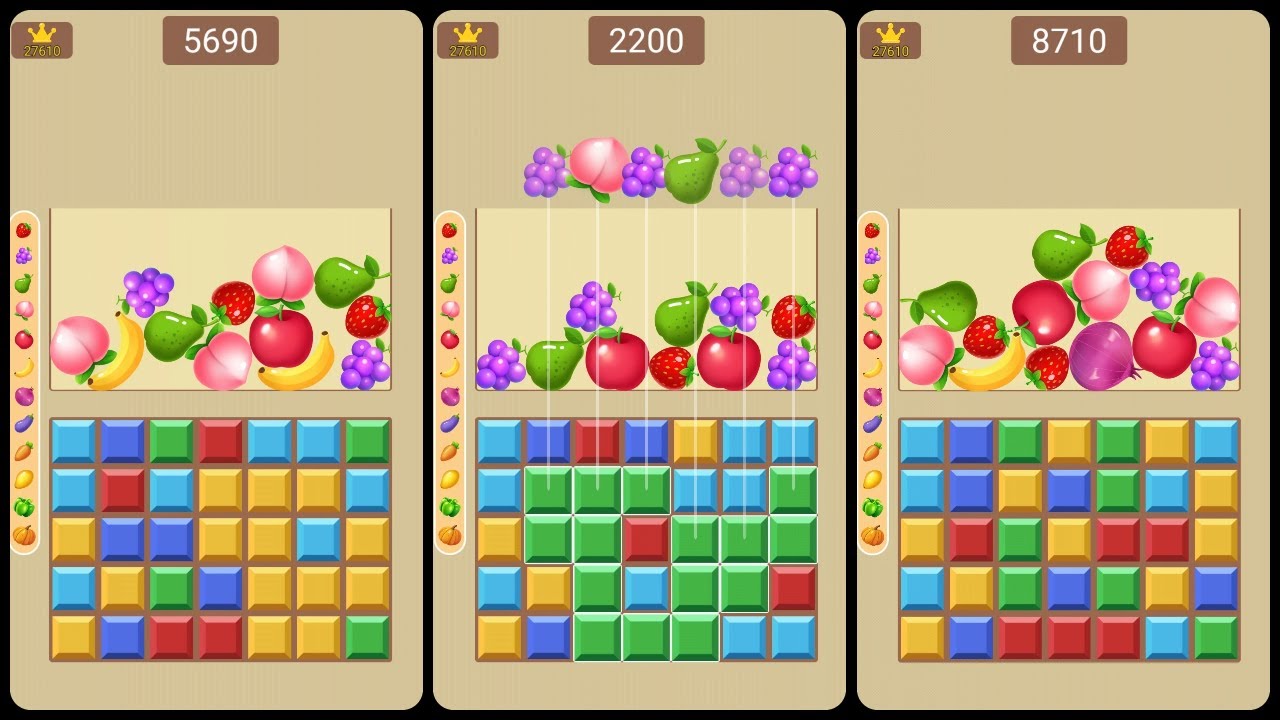Fruit Match--Synthesis Games Game Gameplay Android Mobile - YouTube