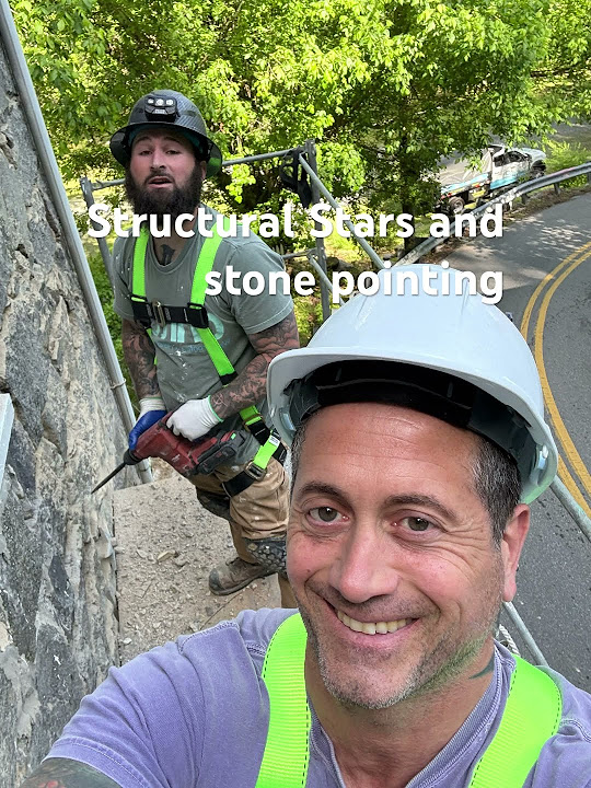 Structural stars and stone pointing #structural #stonemason # ...