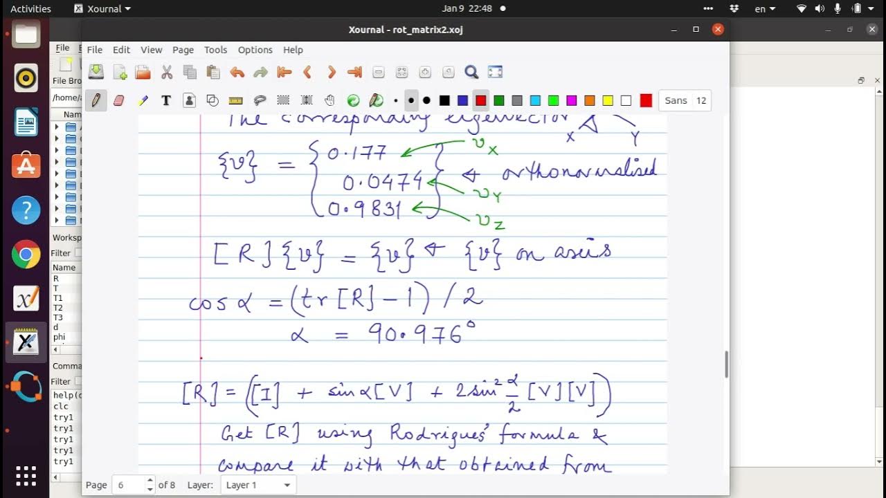 Lecture 7 - Rotation matrix - Example - YouTube