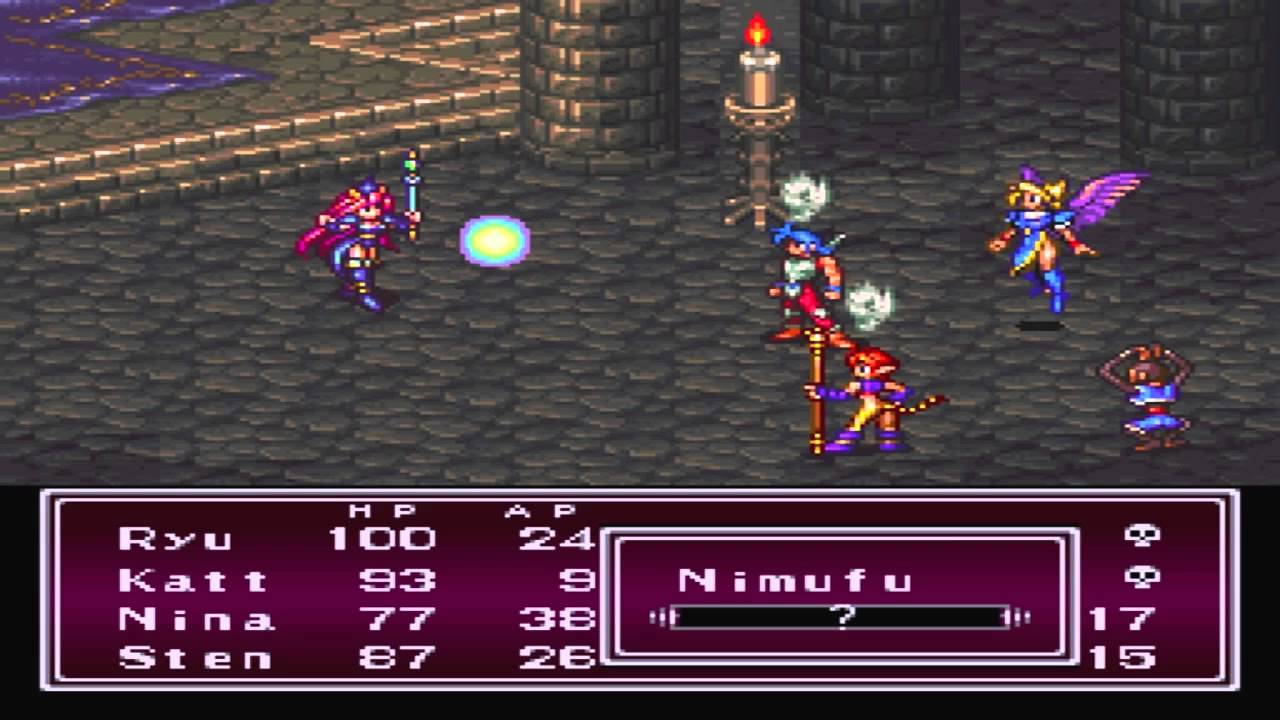 Breath of Fire 2 (SNES) Boss #8 Nimufu - YouTube