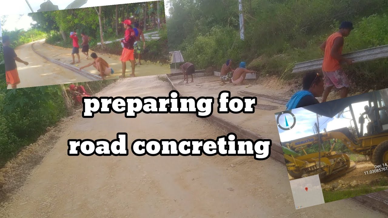 road concreting preparation until finish - YouTube