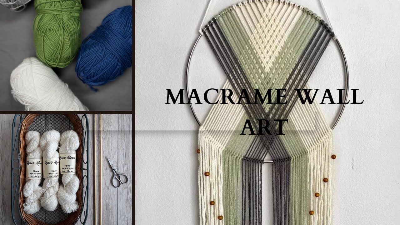Macrame Tutorial | Macrame Design | Macrame Wall Hanging | Wall Art ...