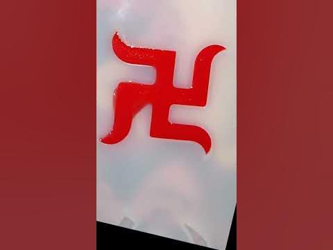 Resin art swastik #shorts #diy - YouTube