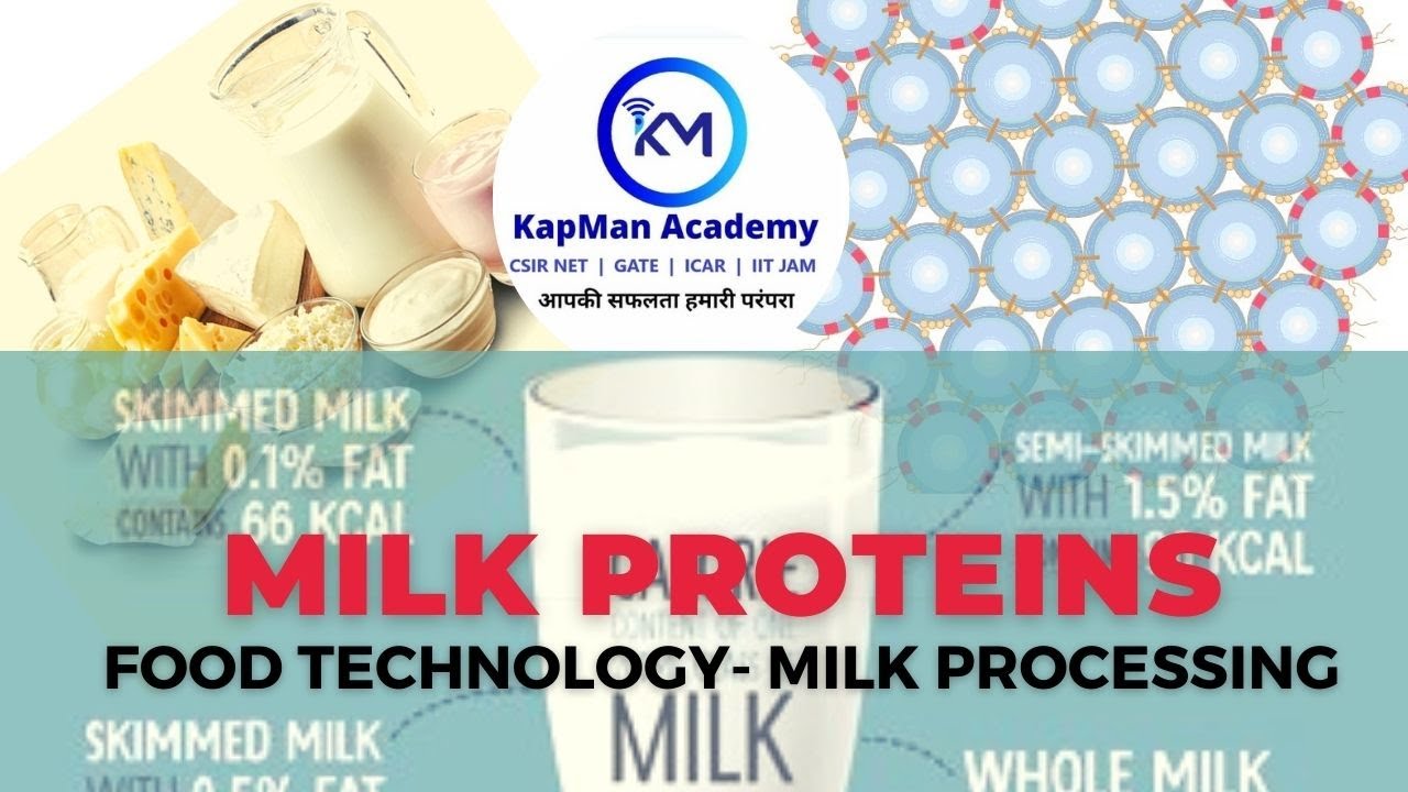 Milk proteins - Food processing and technology | Live lecture | GATE-XE ...