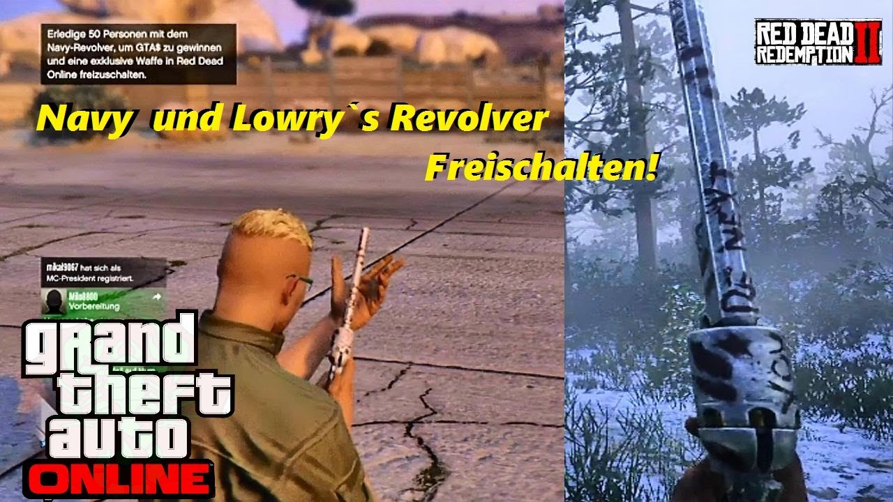 Navy und Lowry`s Revolver Freischalten in GTA Online und Red Dead ...