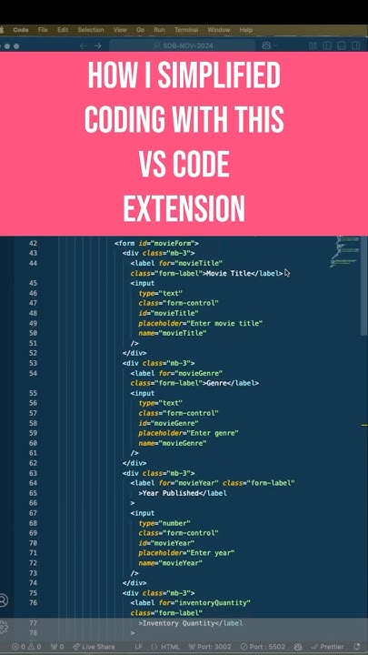 How I Simplified Coding with This VS Code Extension - YouTube