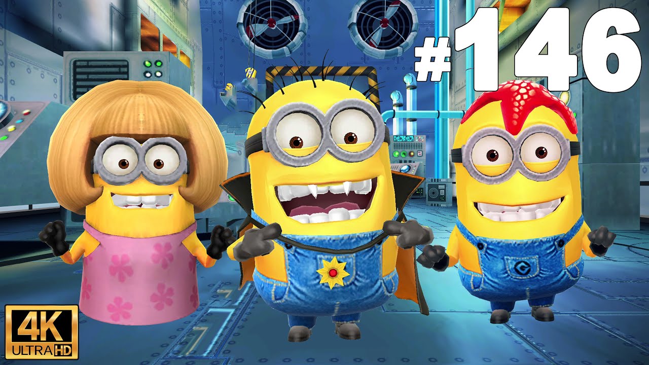 Minion Rush Mom Minion Starfish Minion and Vampire Minion at Gru's Lab ...