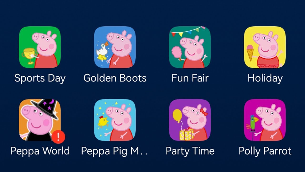 Peppa Pig ~ Party Time,Holiday,Sports Day,World,Polly Parrot,Happy Mrs ...