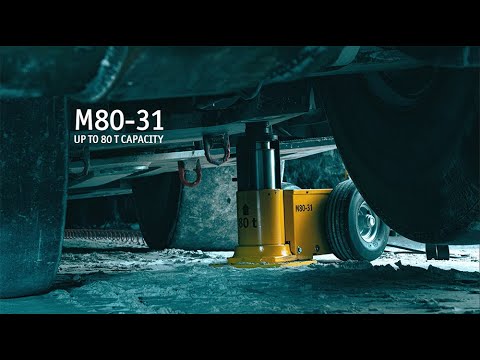 M80-31 - Air-hydraulic jack - YouTube