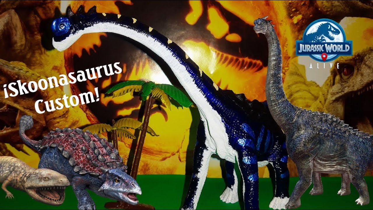 Skoonasaurus Custom Híbrido Único de Jurassic World Alive - YouTube