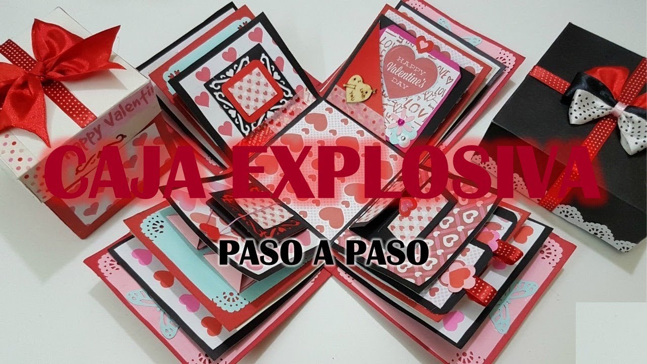 CAJA EXPLOSIVA PASO A PASO #FACIL #DETALLE - YouTube