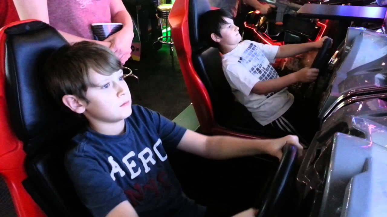 Mario Kart at Dave and Busters - YouTube
