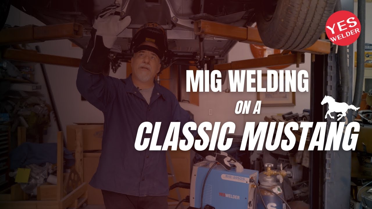 MIG Welding on a Classic Mustang | ft. Jo Daddy's Garage - YouTube