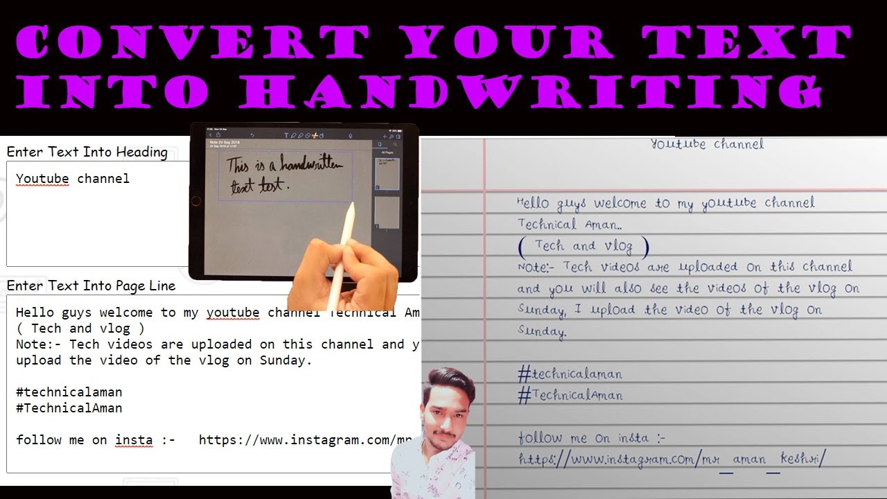 How To Convert Text Into Handwritten File Text Into Handwritten How To Convert Text Into Handwritten File Text Into Handwritten