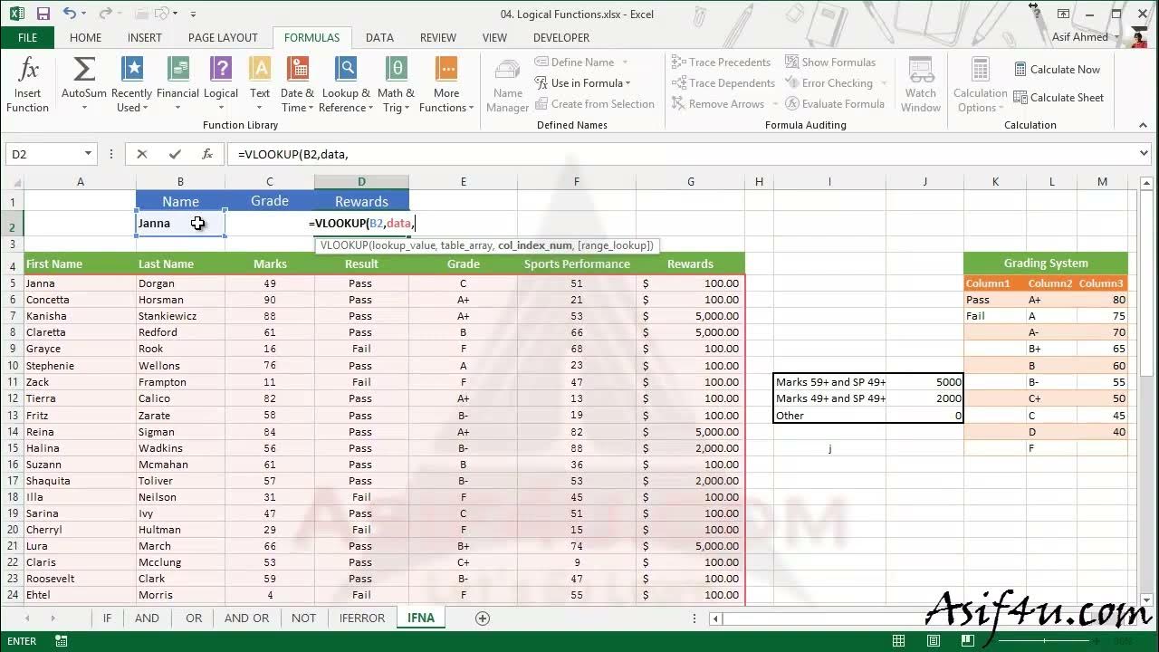 Excel Advanced Functions Training Bangla 28 IFNA Function in Excel - YouTube