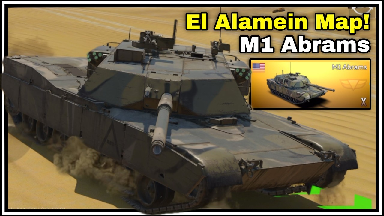 M1 Abrams Premium with 370mm APFSDS + New Map “El Alamein”! 🔥 | War ...
