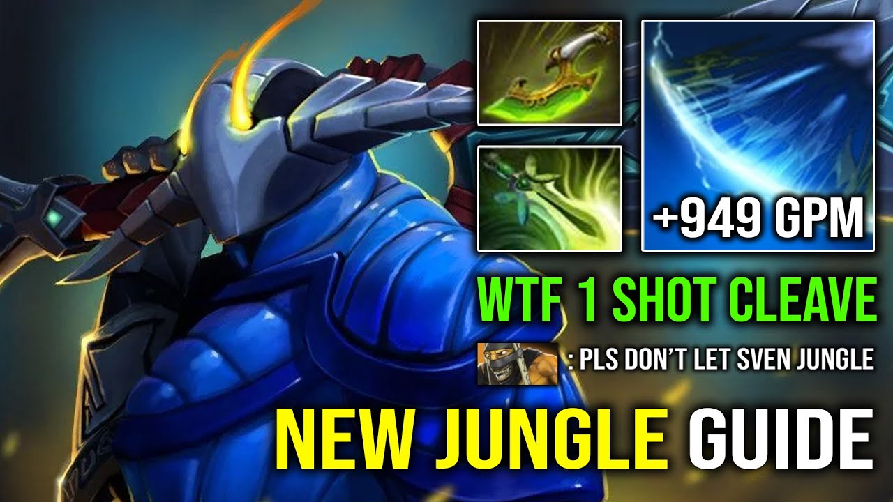 NEW PRO JUNGLE GUIDE 1 Shot God Strength Max Agility Sven +949 GPM Hard ...