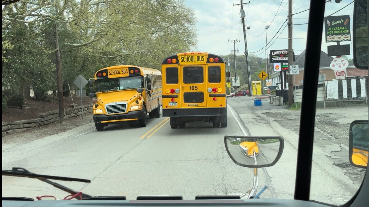 Driving in a 2023 IC CE school bus with EXHAUST BRAKE ACTION #schoolbus ...