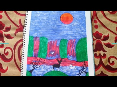 How to draw a beautiful art drawing।। easy drawing।। Ashfika Sultana ...