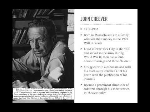 A Lecture on John Cheever's "The Swimmer" - YouTube
