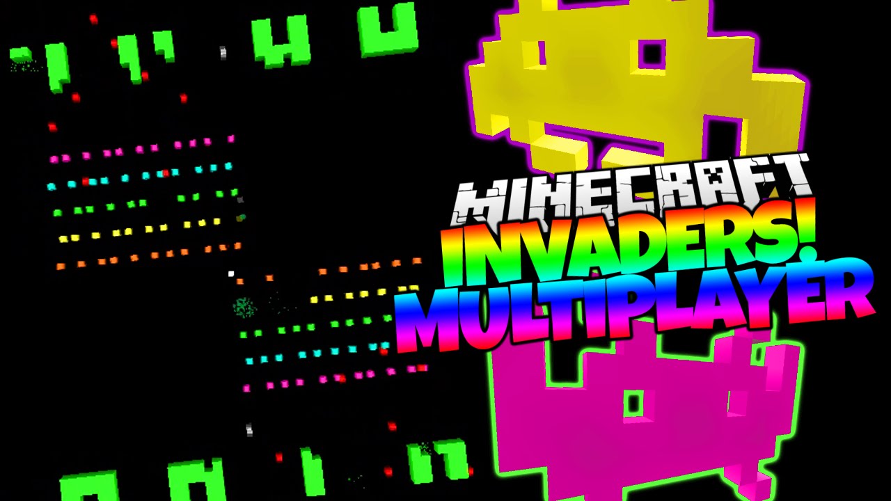 Minecraft | INVADERS! | Multiplayer Minecraft Space Gun Ship Minigame ...