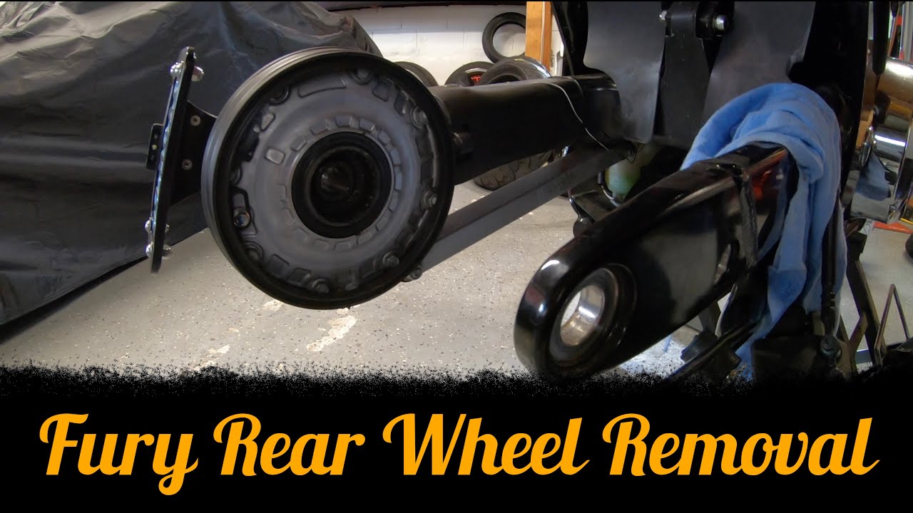 How to Remove Honda Fury Rear Wheel!! - YouTube