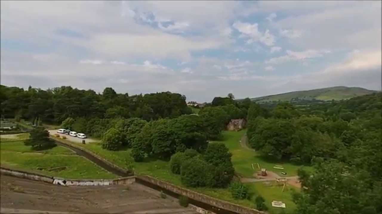 Aerial Video of Toddbrook reservoir and Whaley Bridge - YouTube