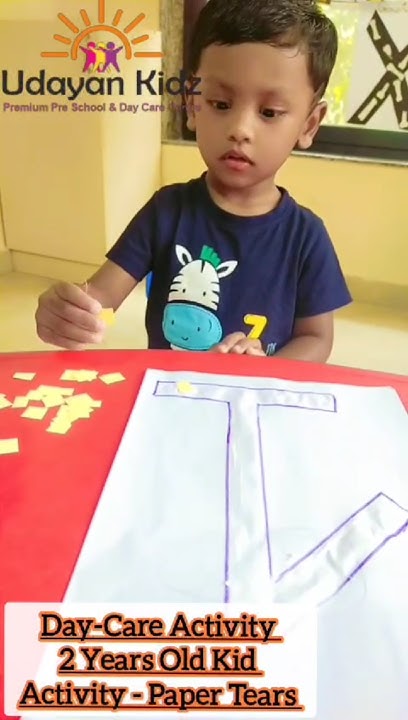 Paper Tear and Paste Fun Activity at Udayan Kidz Day Care Center# ...