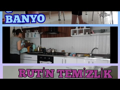 MUTFAK & BANYO RUTİN TEMİZLİK |köpük köpük! | Cleaning | ASMR      #temizlik #düzen #asmr
