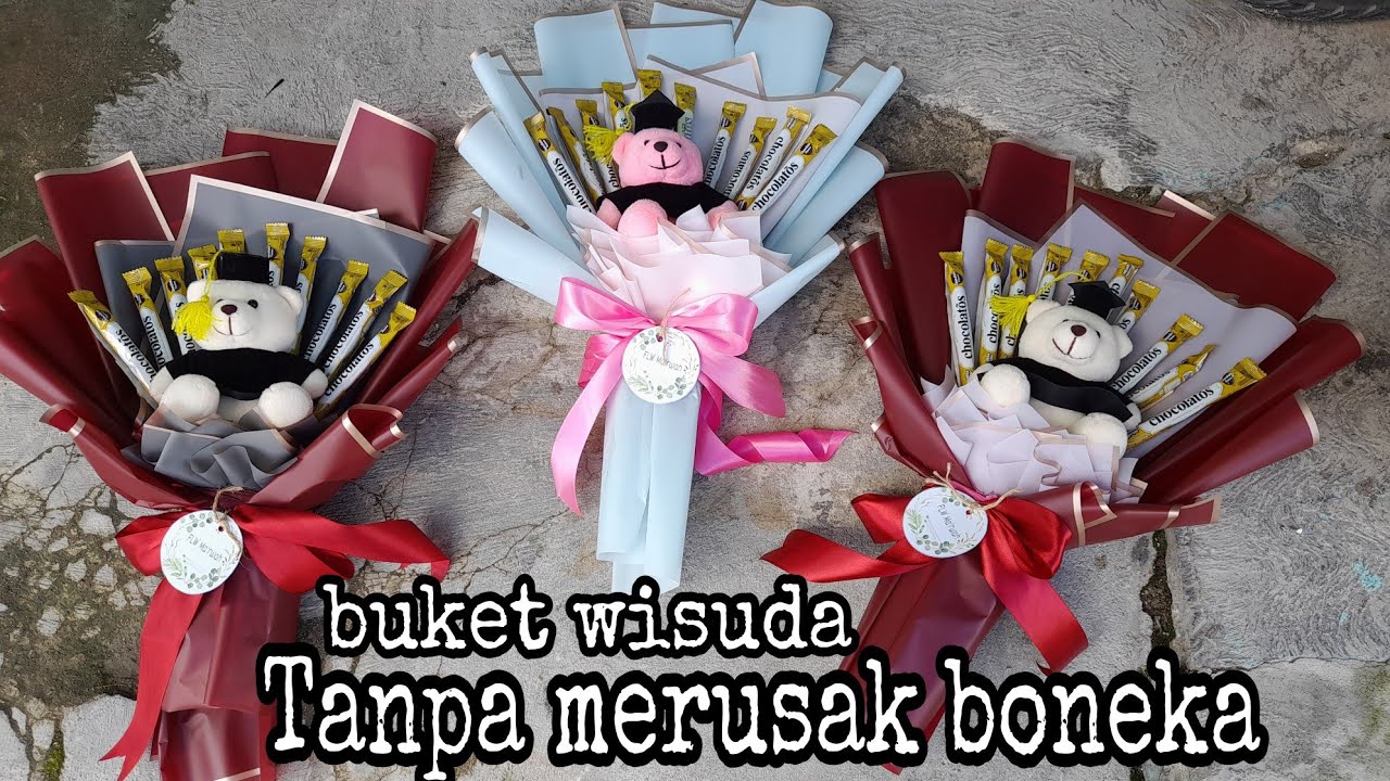 Cara buat snack mudah, murah meriah || Buket snack boneka wisuda ...