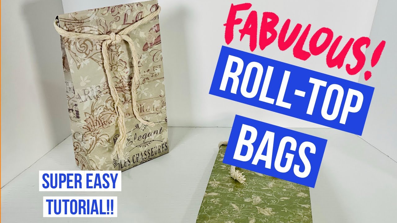 LOVE THIS ROLLTOP BAG!! easy bag making tutorial! - YouTube