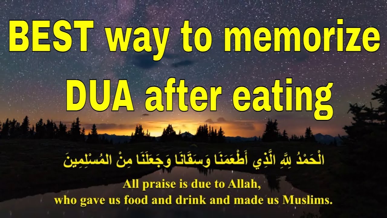 Prayer/Dua after eating food ¦ Alhamdulillahillazi ¦ beautiful ...