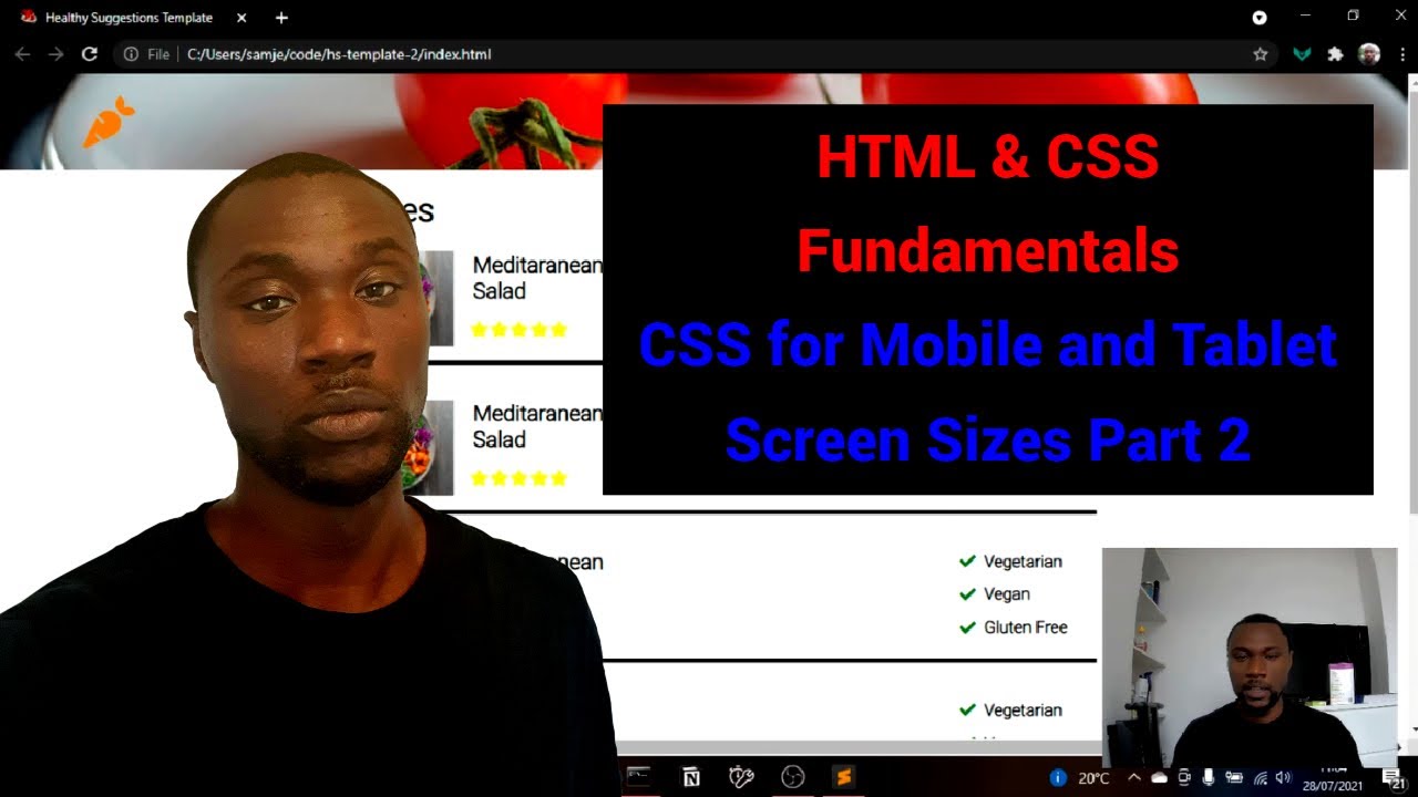 HTML & CSS Fundamentals | Writing CSS for mobile and tablet viewports ...