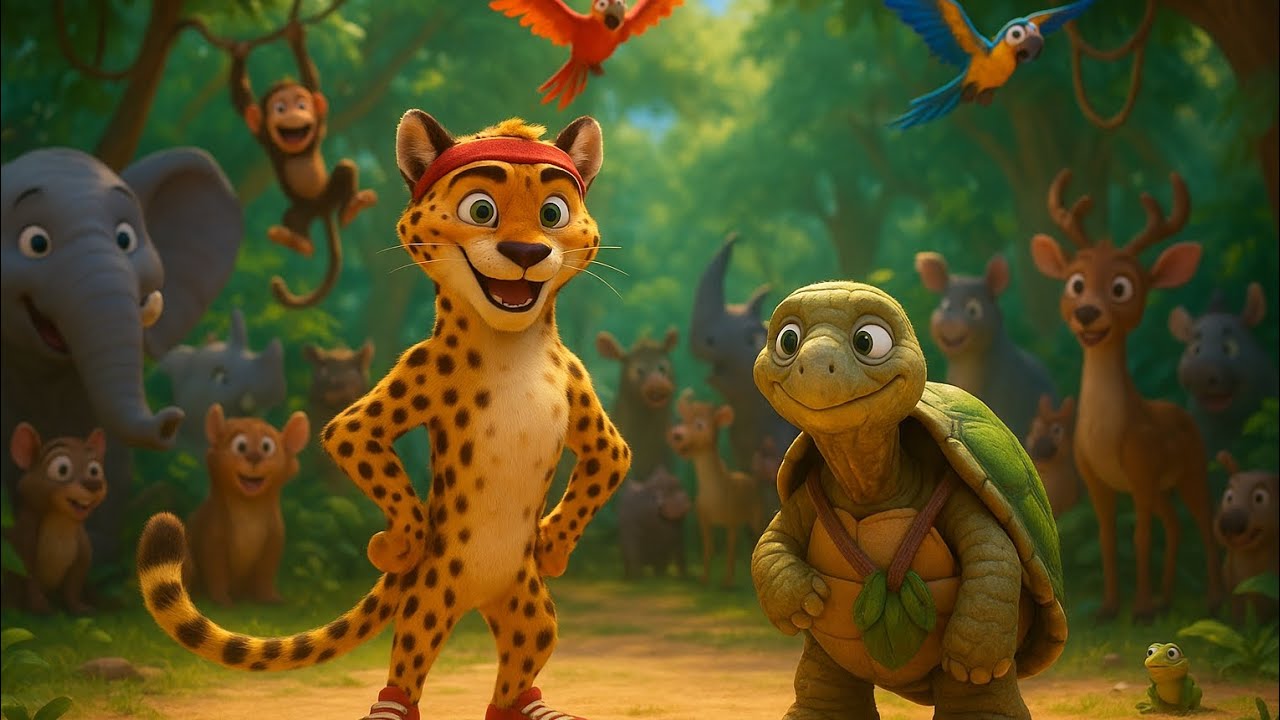 Toto the Tortoise’s Jungle Race 🐢 | Story for Kids | Jungle Animal ...