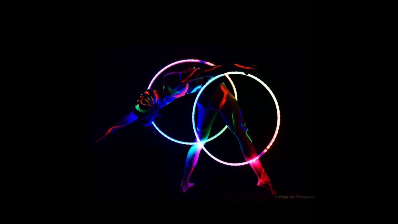 Traditional Hula Hoop & LED Hoop Performer - YouTube