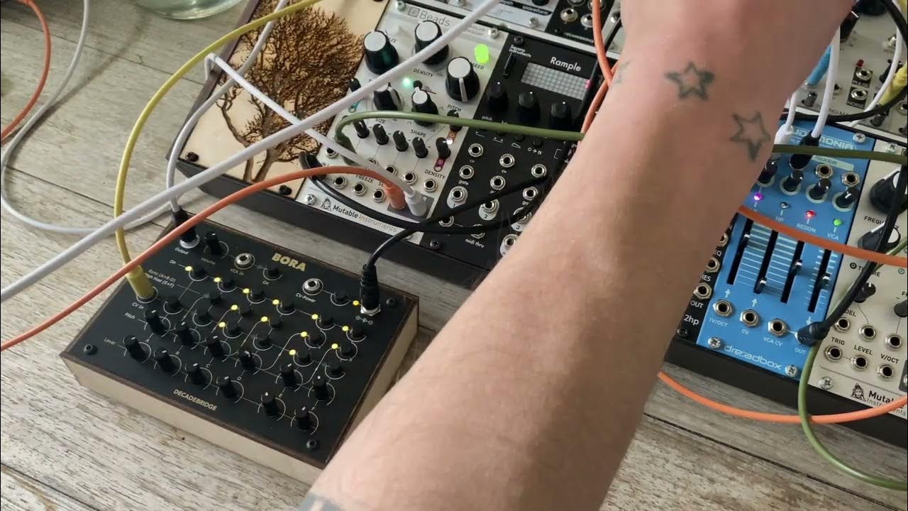 Bora drone synth and Mutable Instruments Beads - YouTube