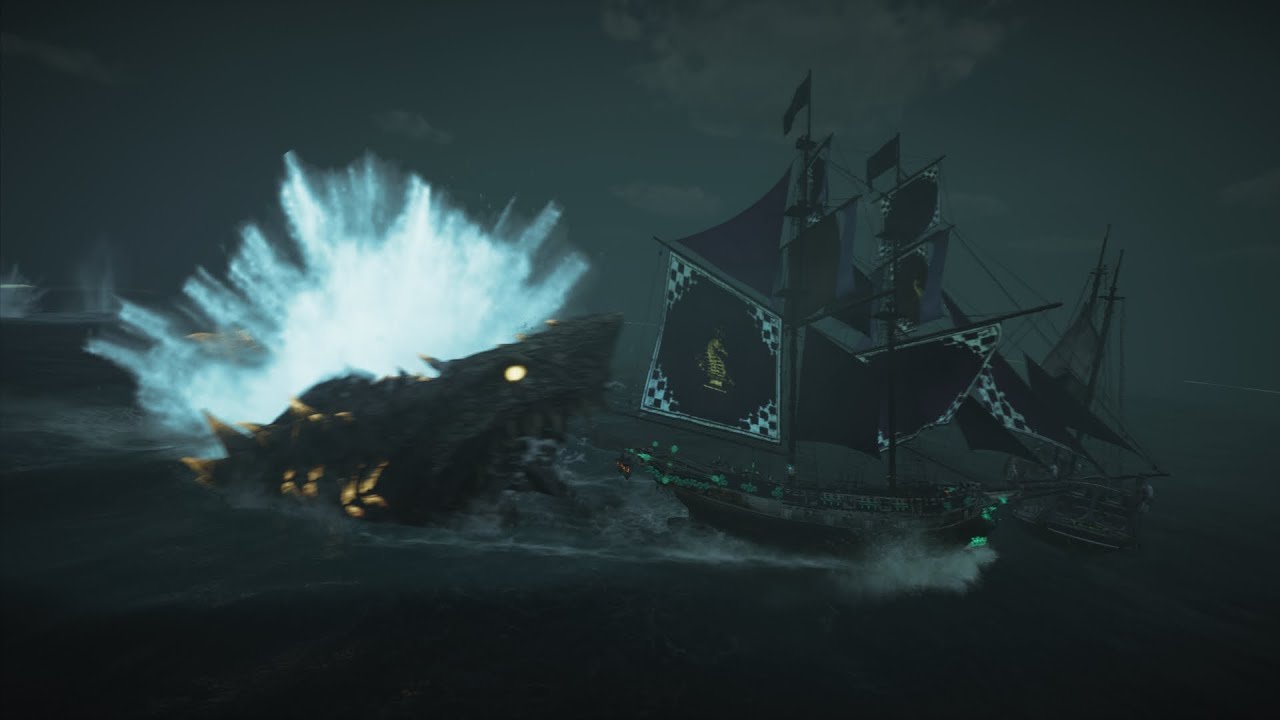 Skull & Bones - 🧟🦈 Risen Mega Lestari Sea Monster Hunting // 스컬 앤 본즈 - 🧟🦈 부활한 메가 레스타리 바다 괴수 사냥 ...