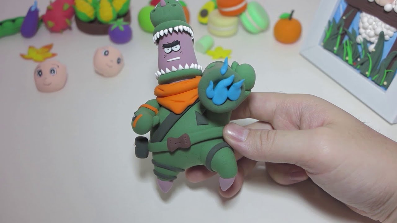 Making PATRICK STAR as FORTNITE skins in Polymer Clay Art!.. - YouTube
